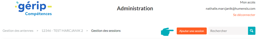 Comment créer une session sur l’espace administrateur de la plateforme ...